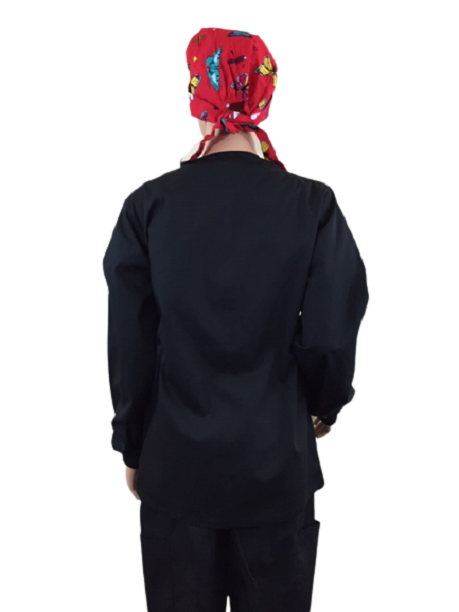 Black Warm-Up Jacket – Janet Scrubs